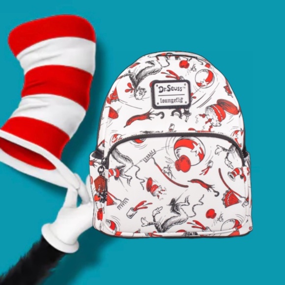 Loungefly | Bags | Loungefly Dr Seuss Cat In The Hat Mini Backpack ...